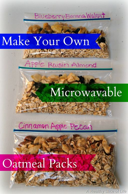 Reclaim, Renew, Remodel: Make a Mix Monday: 12 Oatmeal Packet Recipes